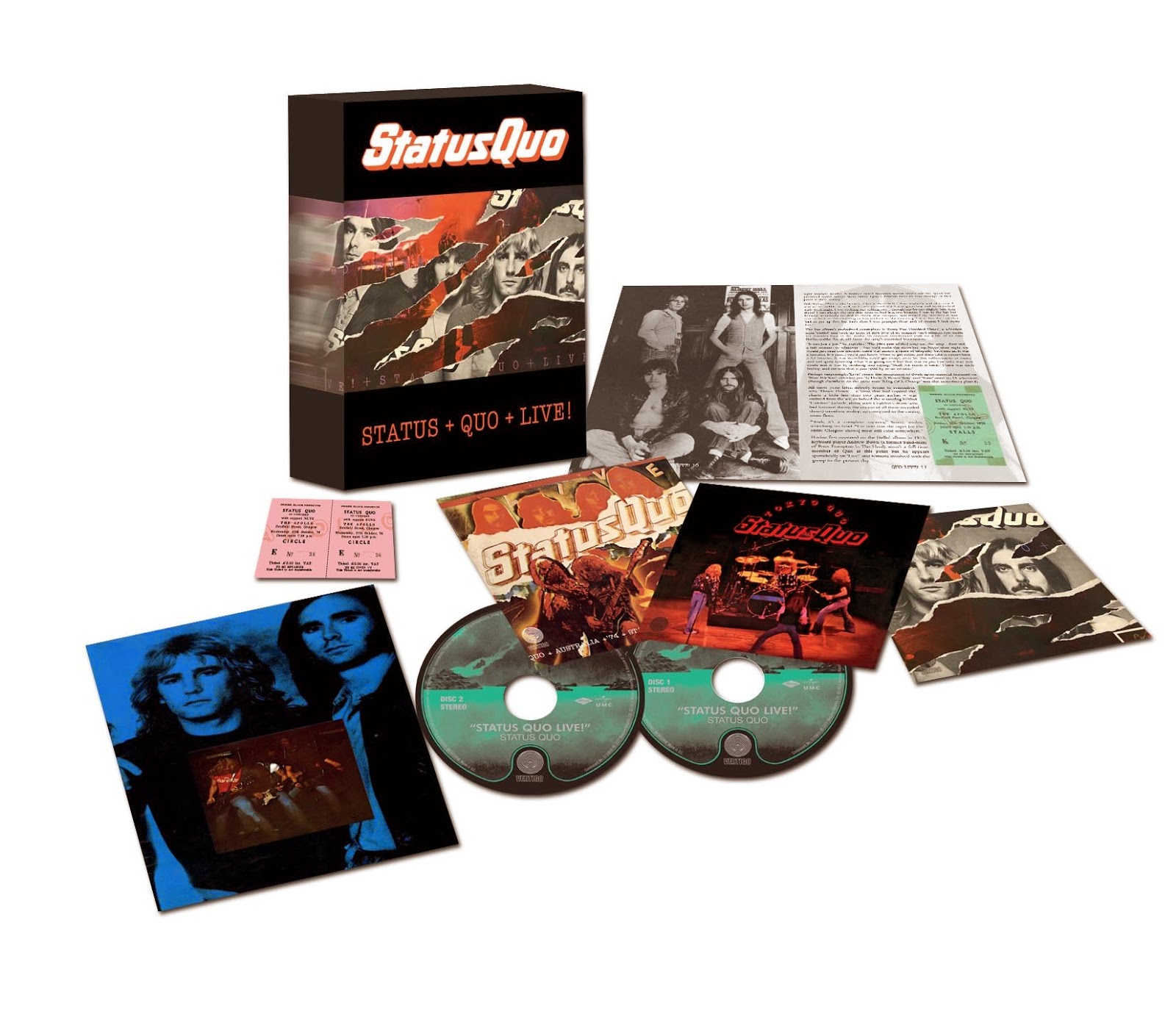 ROCKLAND: STATUS QUO. "Live!" (box-set 2014)